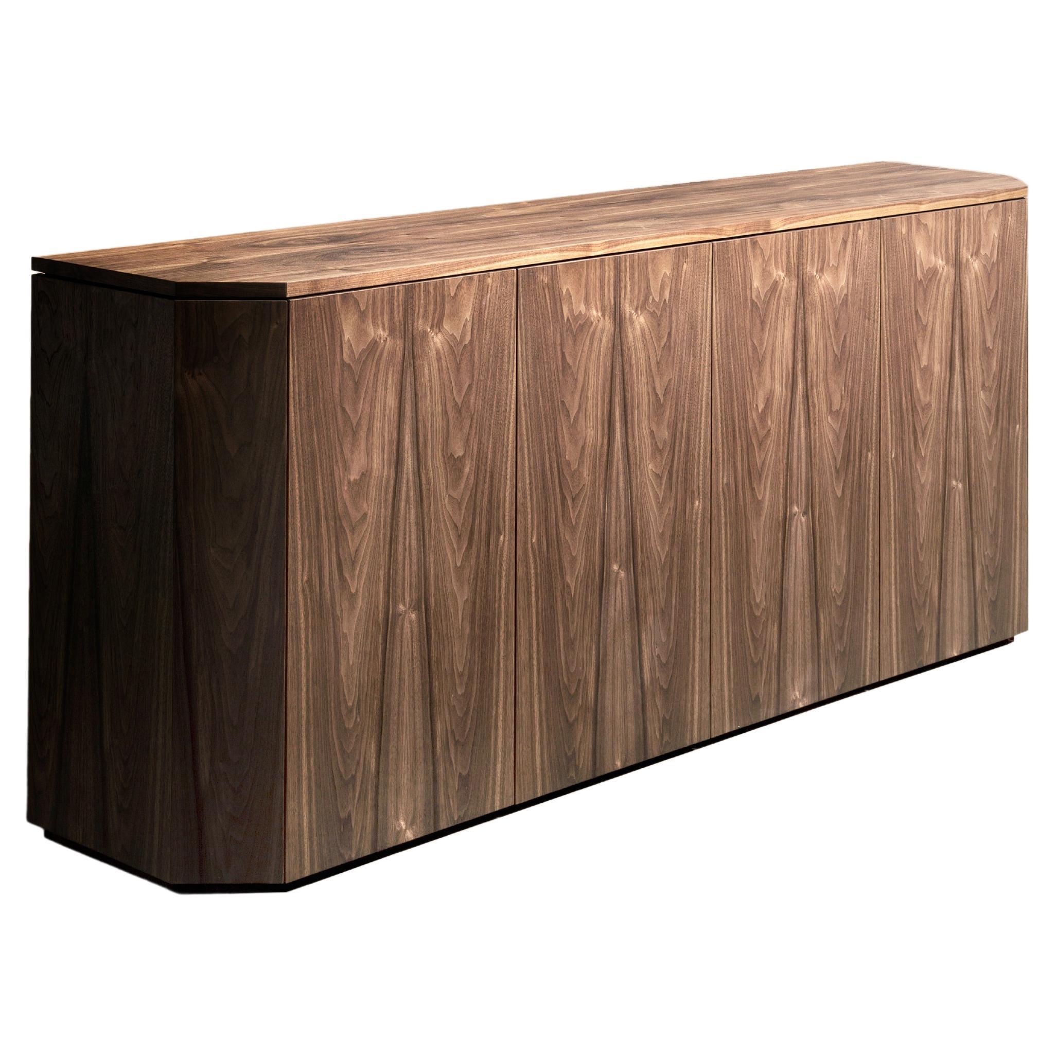 Audio Rack in Solid Natural Walnut For Sale at 1stDibs