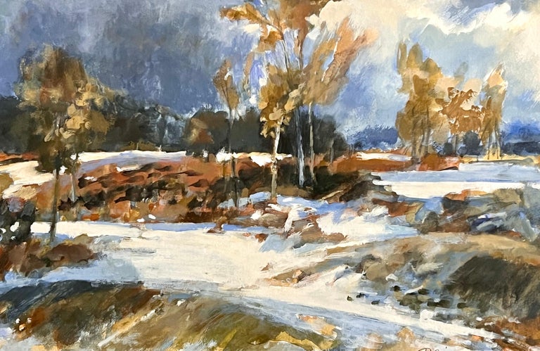 Winter Light by Paul Zimmerman Original Watercolor Landscape Painting ...