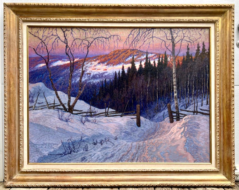 "Winters Glow" by Anshelm Schultzberg For Sale at 1stDibs