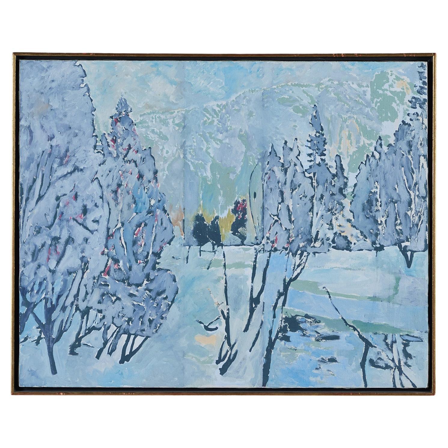 Winterscape Painting by Carson Gleason For Sale at 1stDibs
