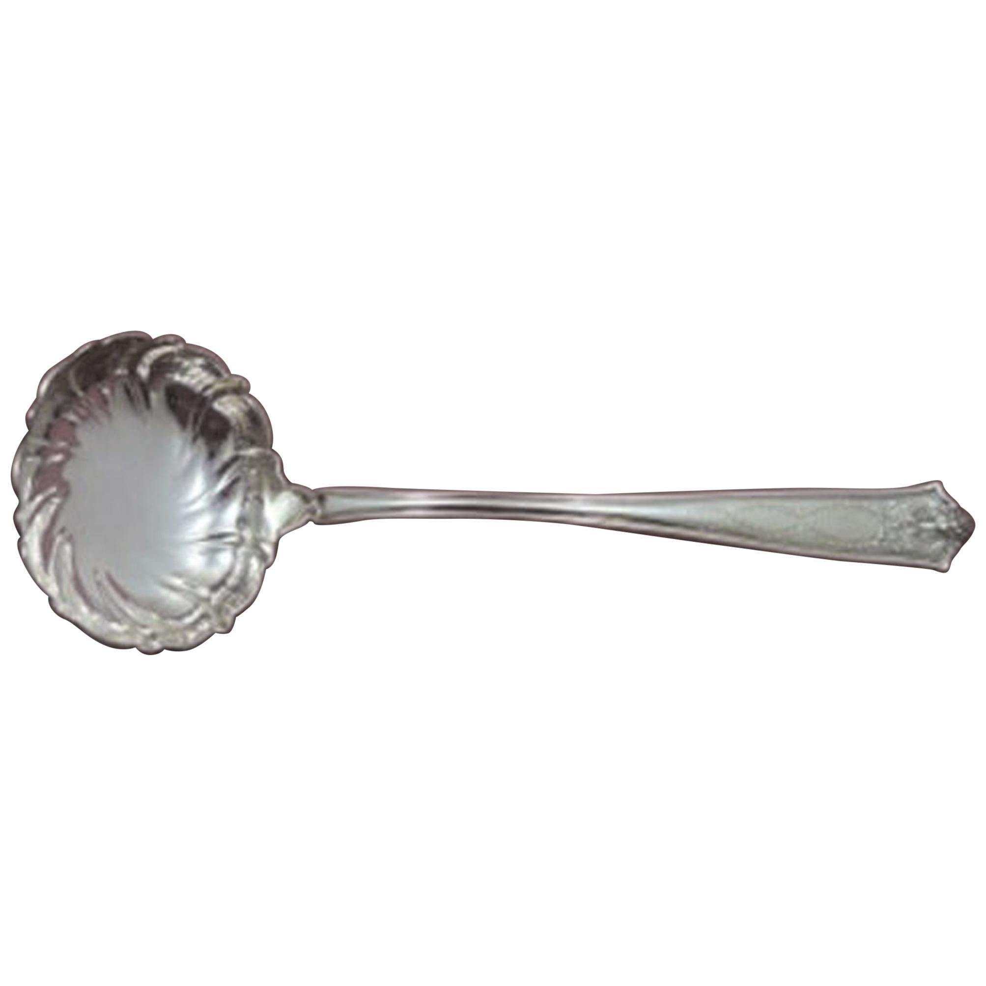Antique Engraved by Tiffany and Co. Sterling Silver Soup Ladle Fluted ...