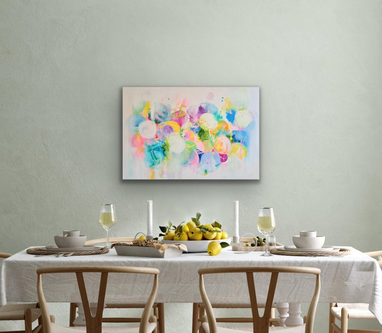 Wioletta Gancarz - Make A Wish, Vibrant Abstract Painting, Colourful ...