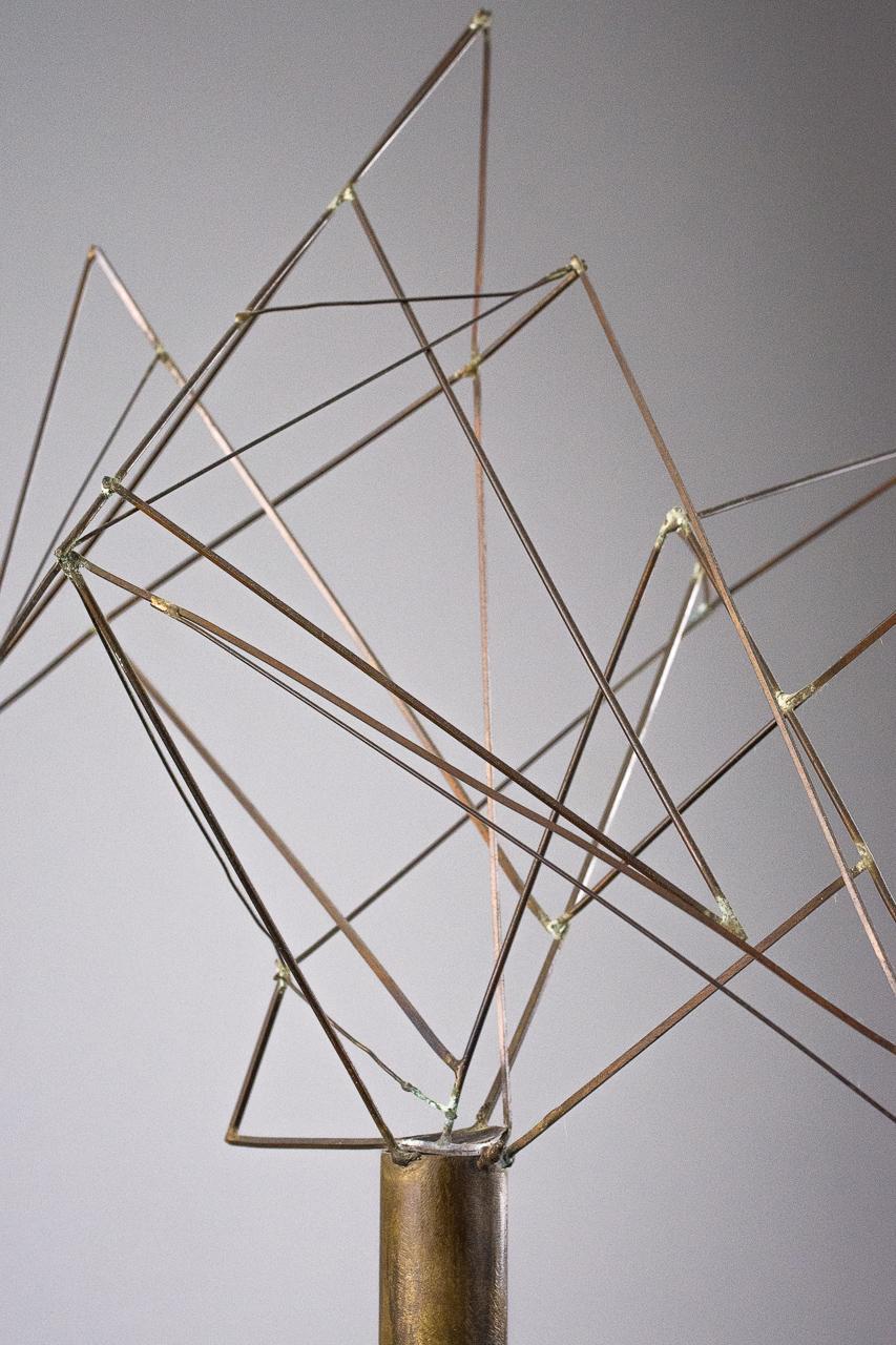 Wire Sculpture Constructivist / Geometric Abstract by Lancelot Elysee ...
