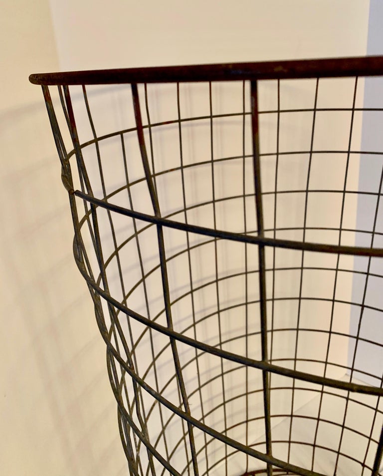 Wire Trash Can For Sale at 1stDibs