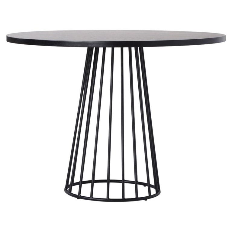 Wired Cafe Table by Phase Design, Flat Black For Sale at 1stDibs