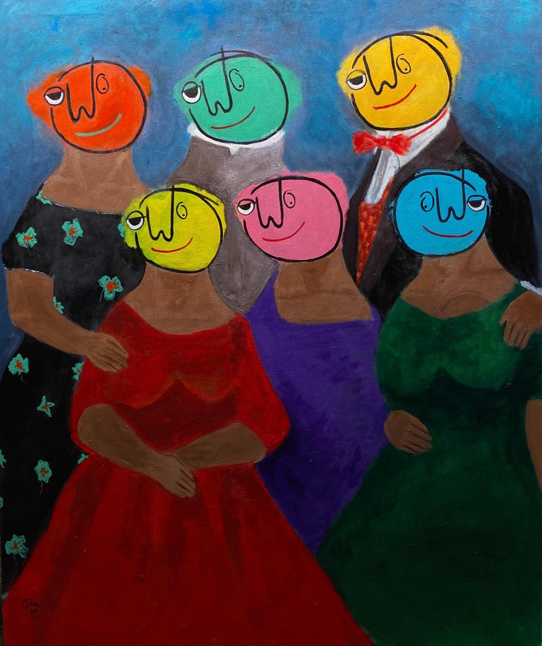 Wisdom Uche - Family Potrait II For Sale at 1stDibs