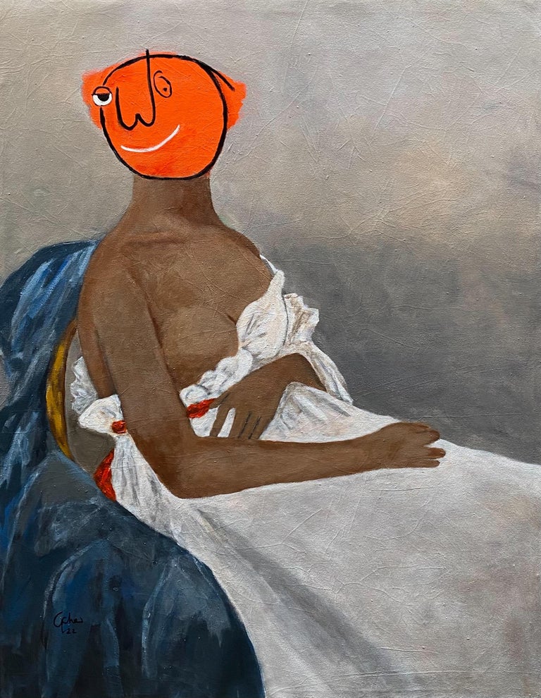 Wisdom Uche - Portrait of Madeleine For Sale at 1stDibs