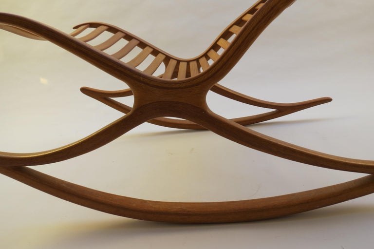 Wishbone Oak Rocking Chair by Robin Williams, UK, 1970s For Sale at 1stDibs