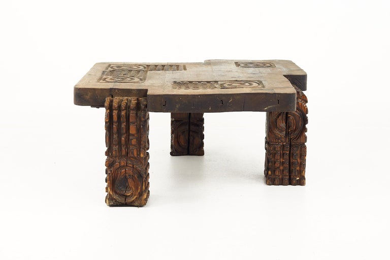 Witco Mid Century Tiki Side Table at 1stDibs