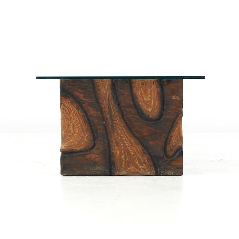 Witco Style Brutalist Mid-Century Side Tables, Pair For Sale at 1stDibs