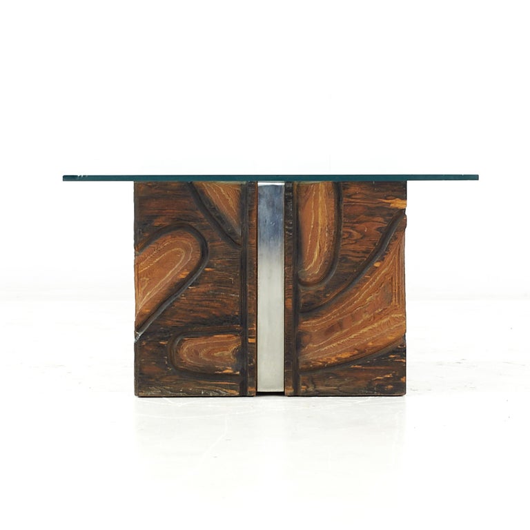 Witco Style Brutalist Mid-Century Side Tables, Pair For Sale at 1stDibs