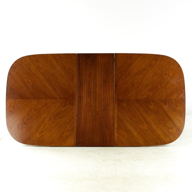 Witco Style Pulaski Oceanic Midcentury Dining Table with 1 Leaf For ...