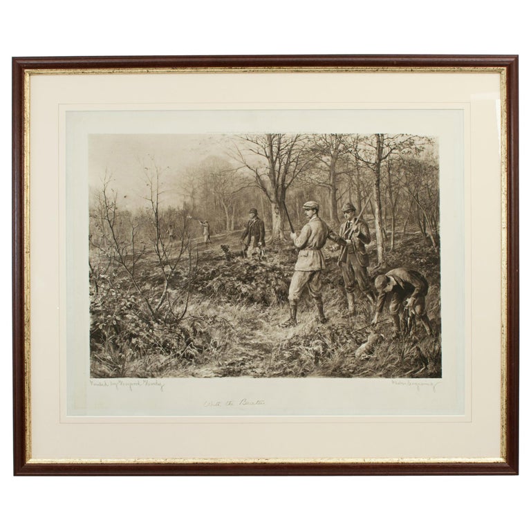 "With The Beaters," Shooting Print by Heywood Hardy at 1stDibs