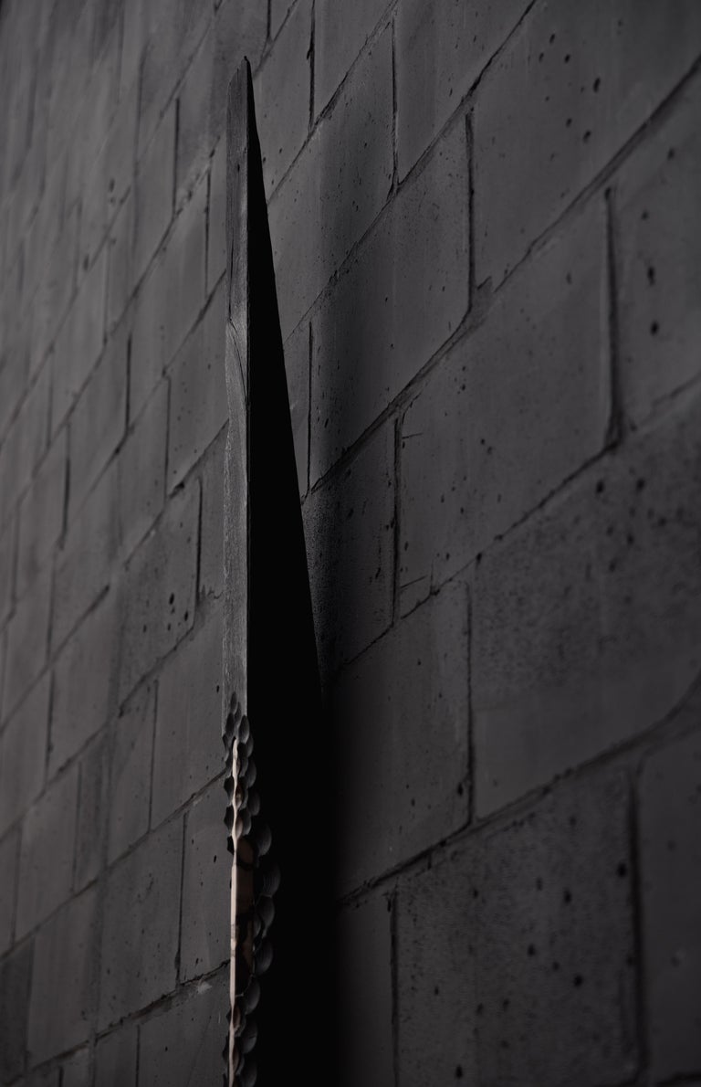 Witness 5 Unique Charcoal Wall Sculpture by Jeremy Descamps For Sale at ...