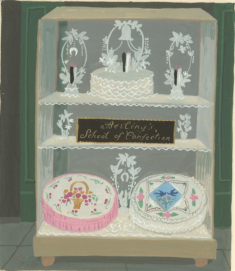 Witold Gordon Gouache, "Confections - Vanity Fair" For Sale at 1stDibs