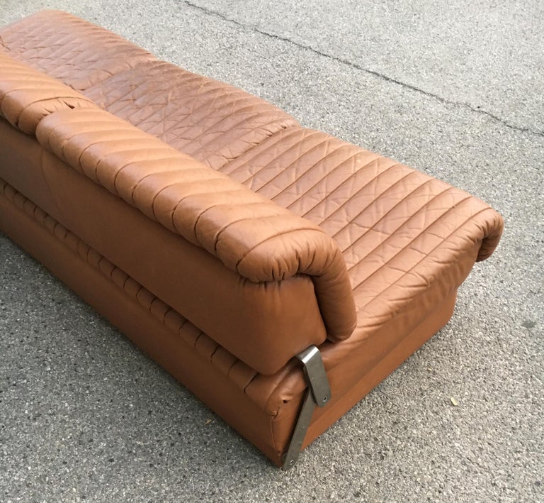 Wittmann 'Independence' Daybed Sofa Patinated Cognac Leather, Austria ...