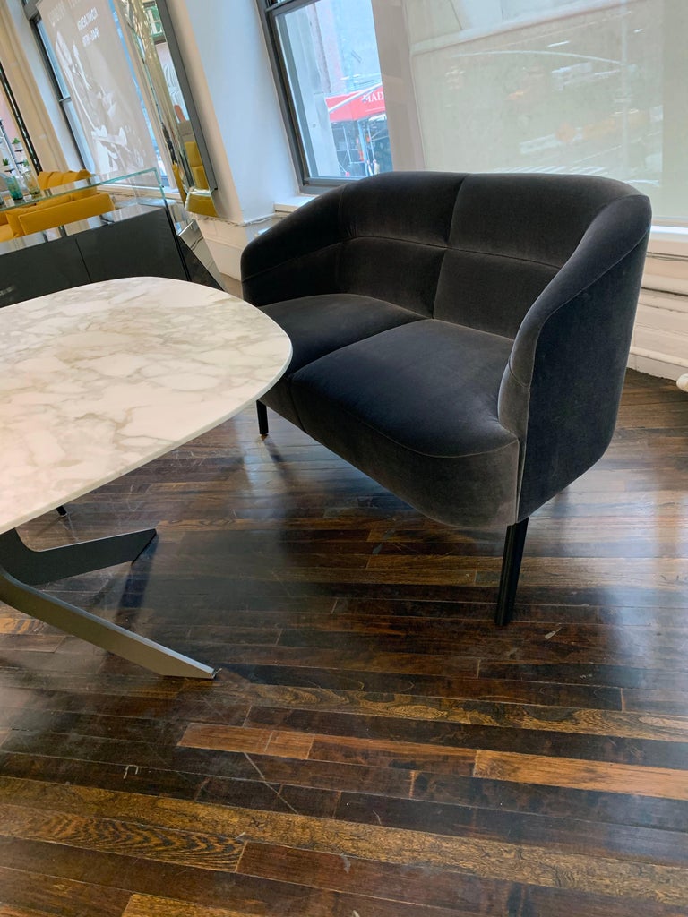 Wittmann Odeon Dining Bench in Velvet at 1stDibs