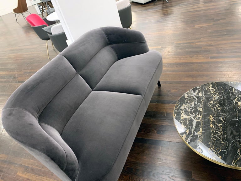 Wittmann Odeon Dining Bench in Velvet at 1stDibs