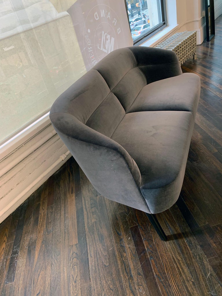 Wittmann Odeon Dining Bench in Velvet at 1stDibs