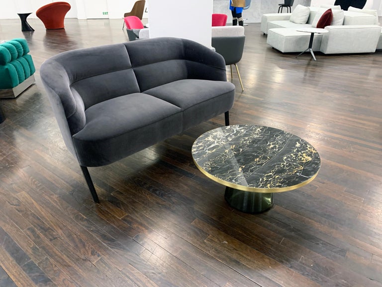 Wittmann Odeon Dining Bench in Velvet at 1stDibs