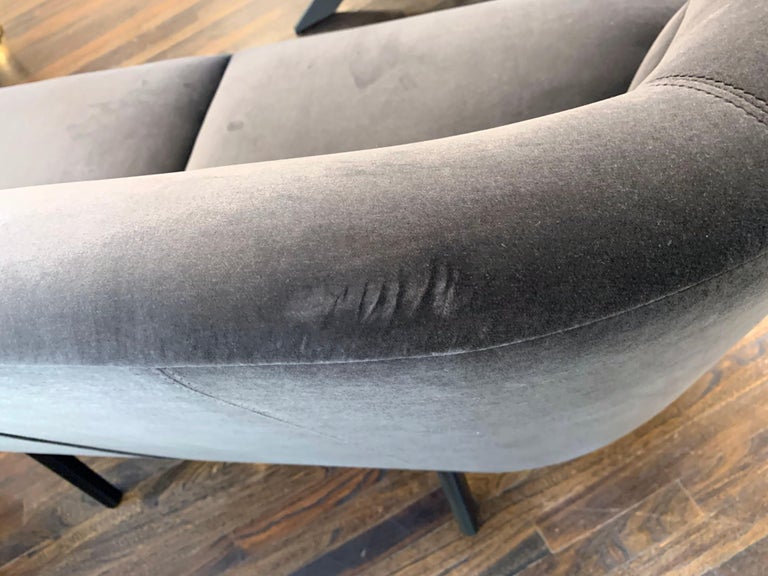 Wittmann Odeon Dining Bench in Velvet at 1stDibs