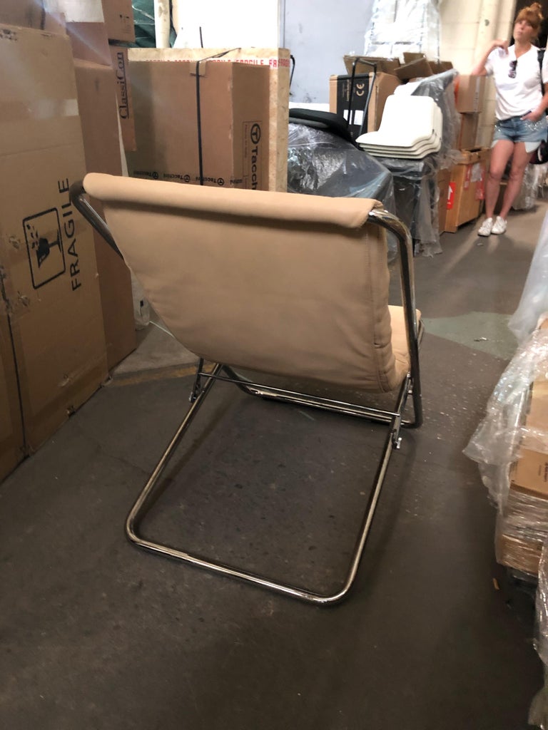 Wittmann Set of Two Beige Leather Lester Recliner at 1stDibs | lester ...