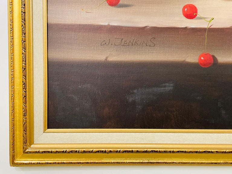 W.Jenkins Large Still Life Fruits Oil on Canvas Painting at 1stDibs