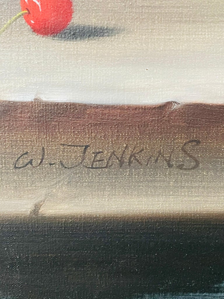 W.Jenkins Large Still Life Fruits Oil on Canvas Painting at 1stDibs