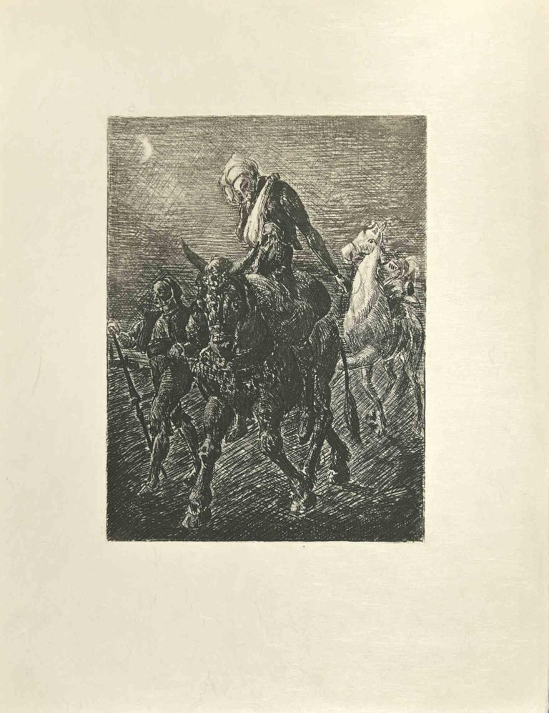Wladyslaw Jahl - Don Quixote - Etching by Wladyslaw Jahl - 1951 For ...