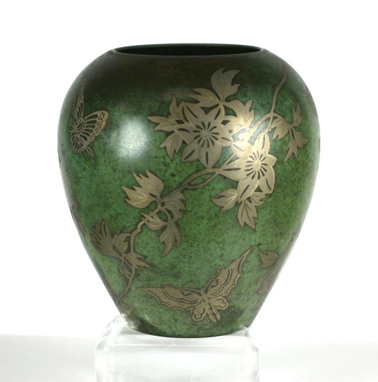 WMF Art Deco Patinated Bronze Ikora Vase For Sale at 1stDibs