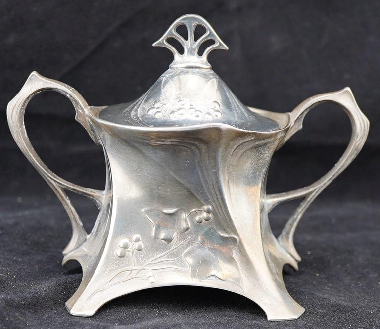 WMF Art Nouveau Jugendstil Tea Service and Trey For Sale at 1stDibs