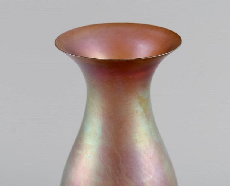 Wmf, Germany, Vase in Iridescent Myra Art Glass, 1930's For Sale at 1stDibs