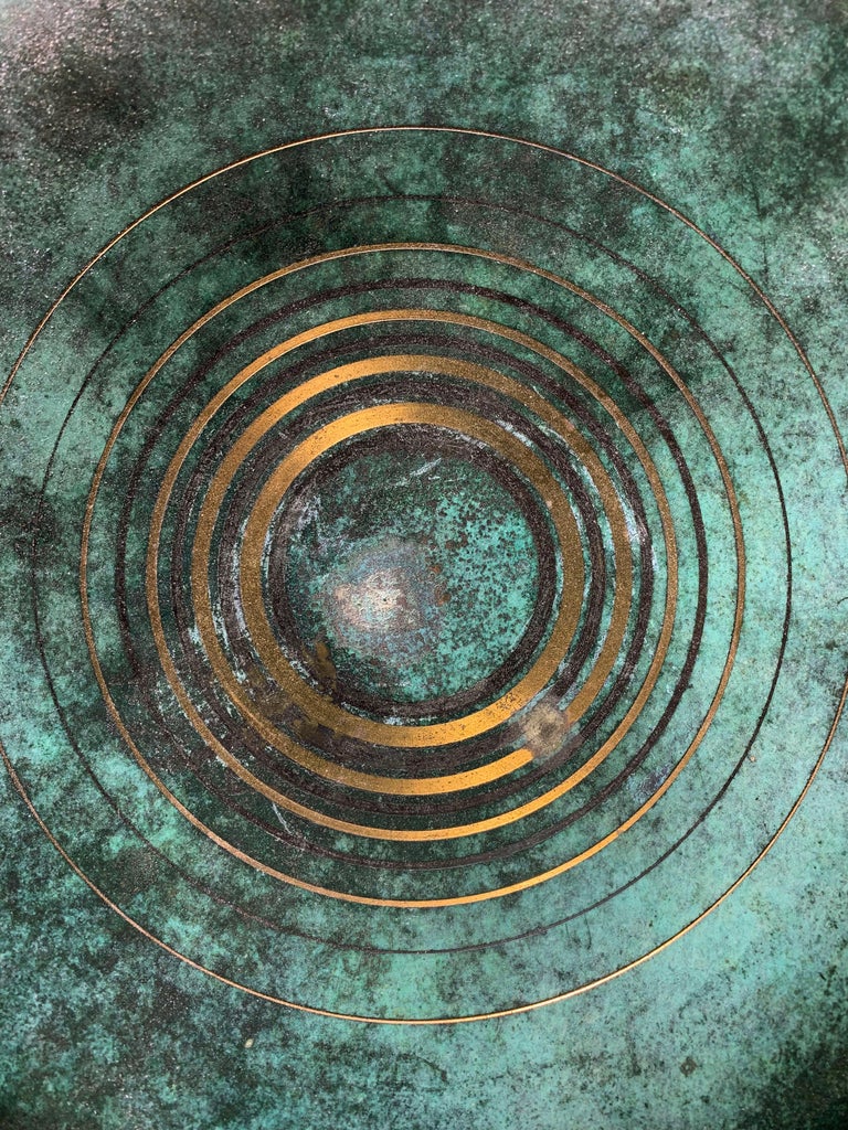 WMF Ikora Art Deco Brass Shallow Centerpiece Bowl by Paul Haustein For ...