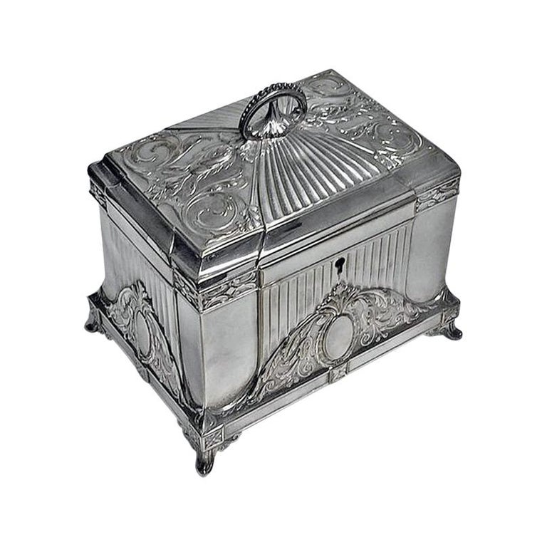 WMF Jewellery Box Jugendstil Secessionist Silver Plate, Germany, circa ...