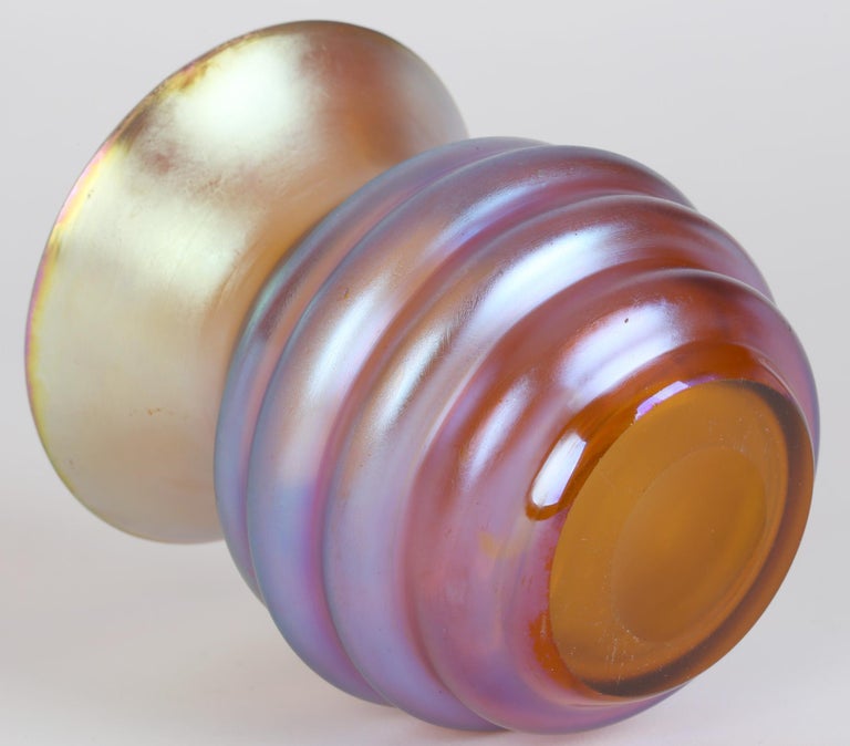 WMF Myra Kristal Iridescent Glass Vase by Karl Wiedmann For Sale at 1stDibs