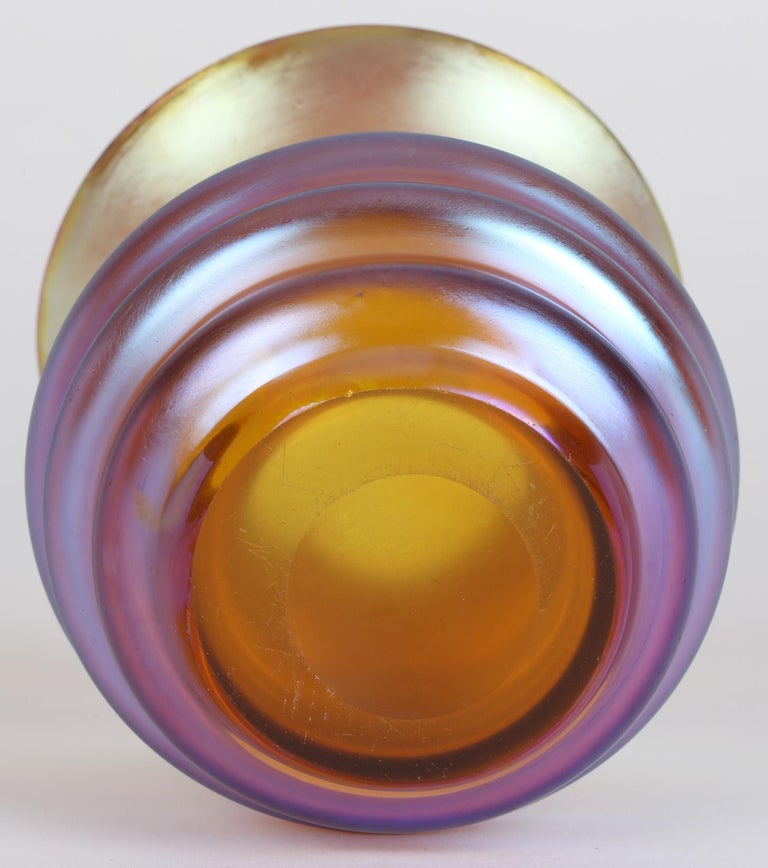 WMF Myra Kristal Iridescent Glass Vase by Karl Wiedmann For Sale at 1stDibs