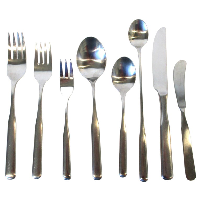WMF Salzburg Mid Century Stainless Flatware Set 83 Pcs at 1stDibs