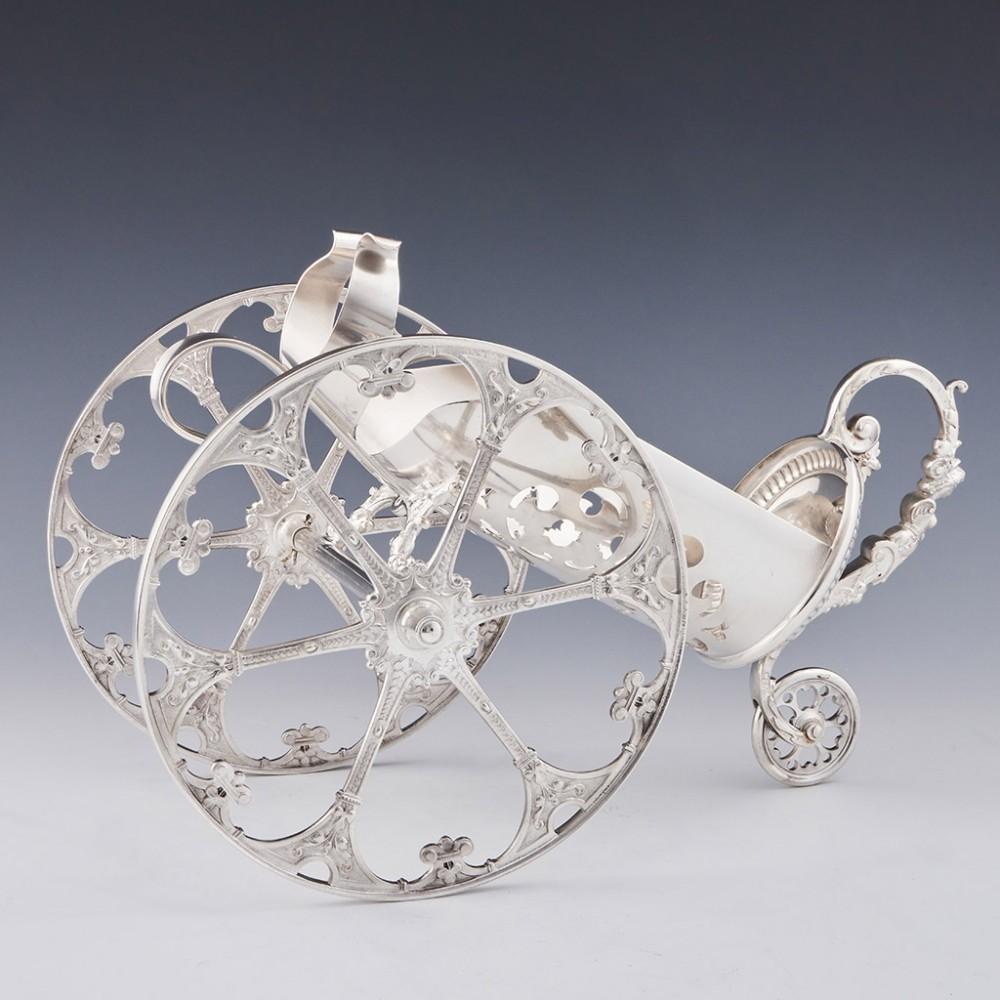 WMF Silver Plate Wine Carriage, c1920 For Sale at 1stDibs