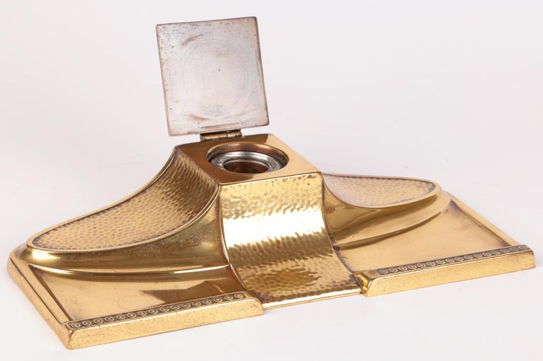 WMF Württembergische Metallwaren German Jugendstil Brass Desk Stand and ...