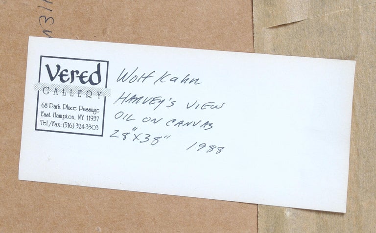 Wolf Kahn - "Harvey's View", Modernist Landscape Painting by Wolf Kahn ...