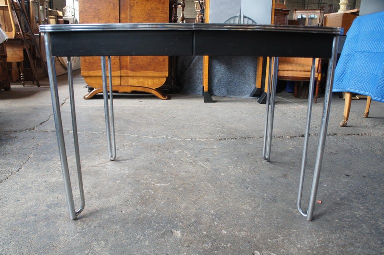 Wolfgang Hoffmann Howell Art Deco Machine Age Dining Table Tubular ...