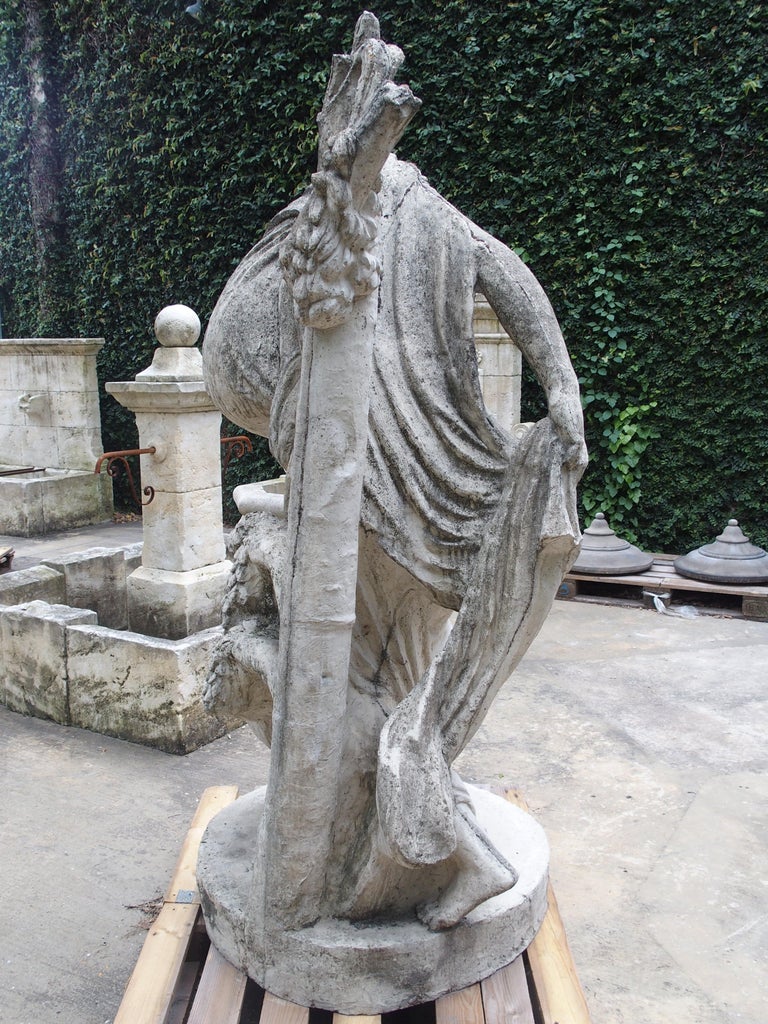 Woman Frightened by Lightning - Cast Stone Statue After Stouf Original ...