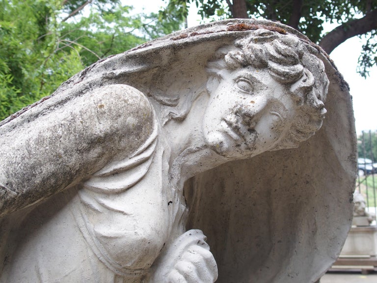 Woman Frightened by Lightning - Cast Stone Statue After Stouf Original ...