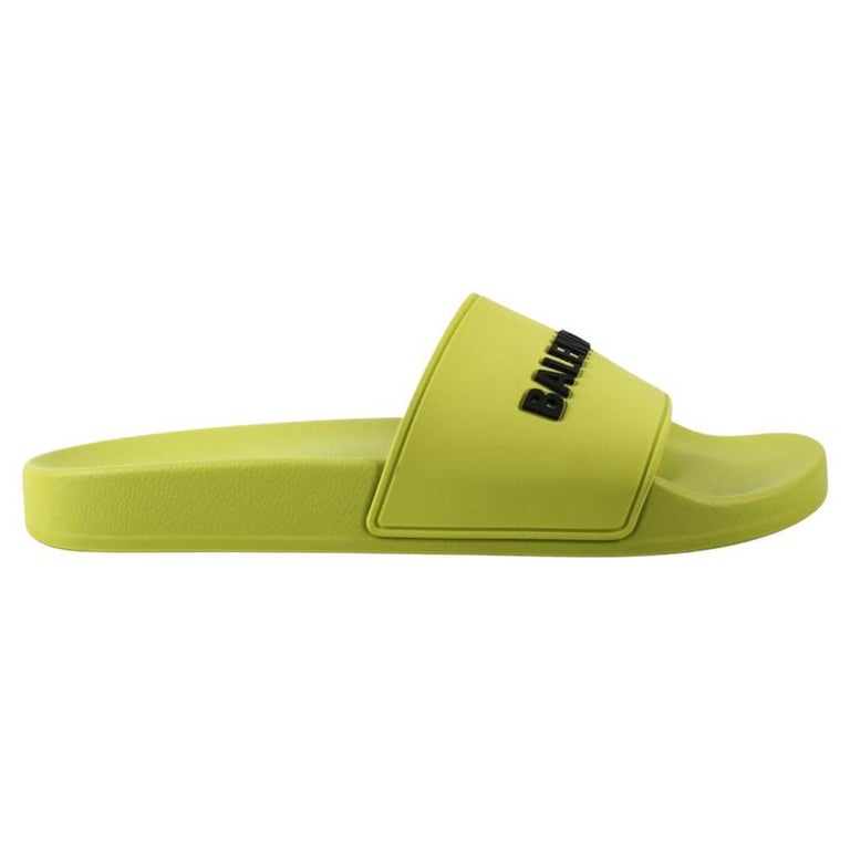 Womens Designer BALENCIAGA RUBBER POOL SLIDES For Sale at 1stDibs