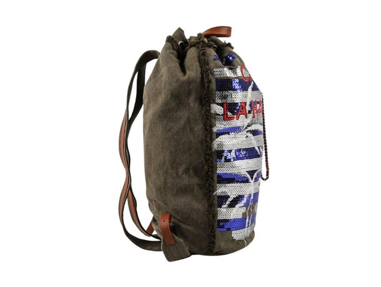 Womens Designer CHANEL CUBA LA HABANA SEQUIN BACKPACK For Sale at 1stDibs