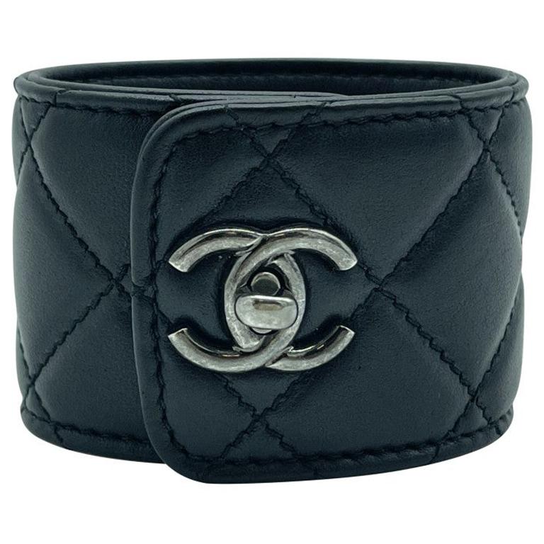 WOMENS DESIGNER Chanel Quilted Leather Cuff at 1stDibs
