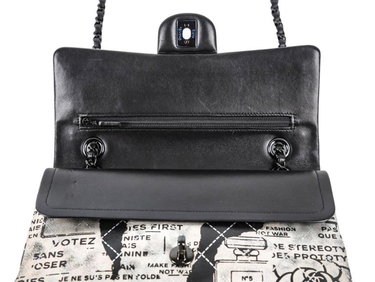 Womens Designer CHANEL RUNWAY PIECE MEDIUM NEWSPAPER DOUBLE FLAP For ...