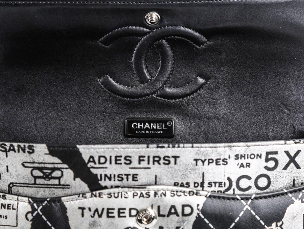 Womens Designer CHANEL RUNWAY PIECE MEDIUM NEWSPAPER DOUBLE FLAP For ...