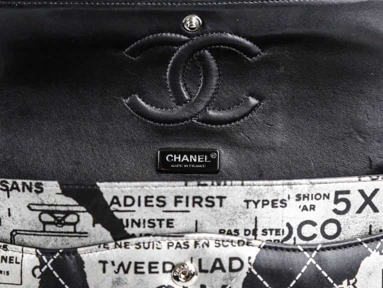 Womens Designer CHANEL RUNWAY PIECE MEDIUM NEWSPAPER DOUBLE FLAP For ...