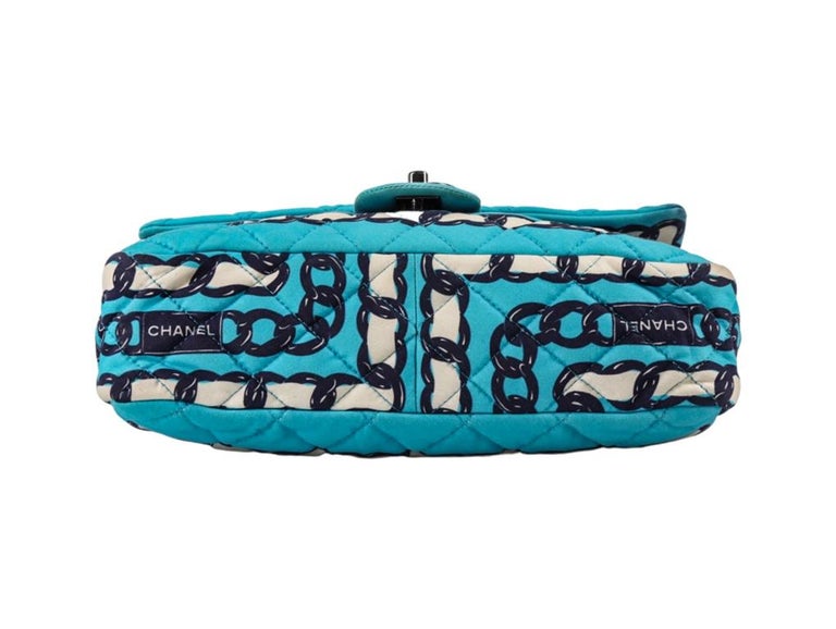 Womens Designer CHANEL SILK CHAIN PRINTED MEDIUM SINGLE FLAP For Sale ...